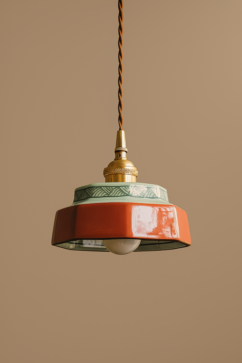 Mini Hand glazed Terracotta Pendant light – Mashal Designs